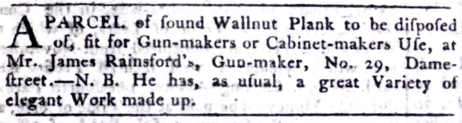 New Website: James Rainsford. Gunmaker.