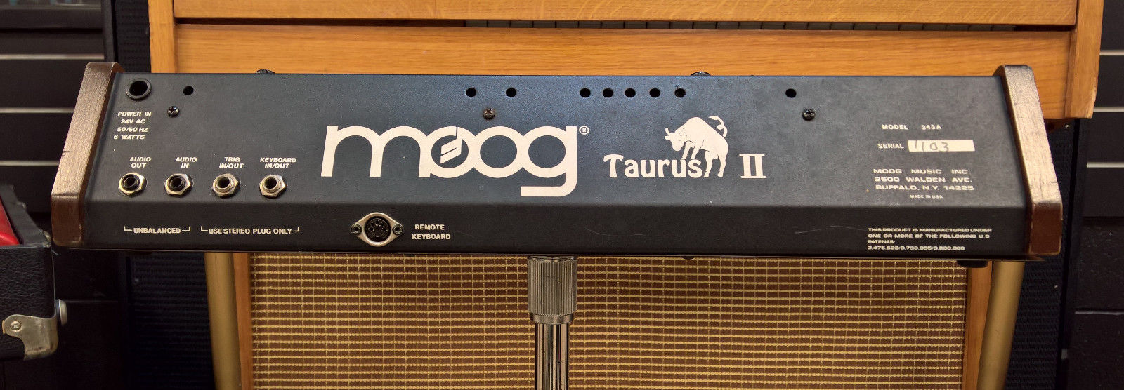 MATRIXSYNTH: Moog Taurus II Model 343A Bass Synthesizer Pedals (81-83 ...