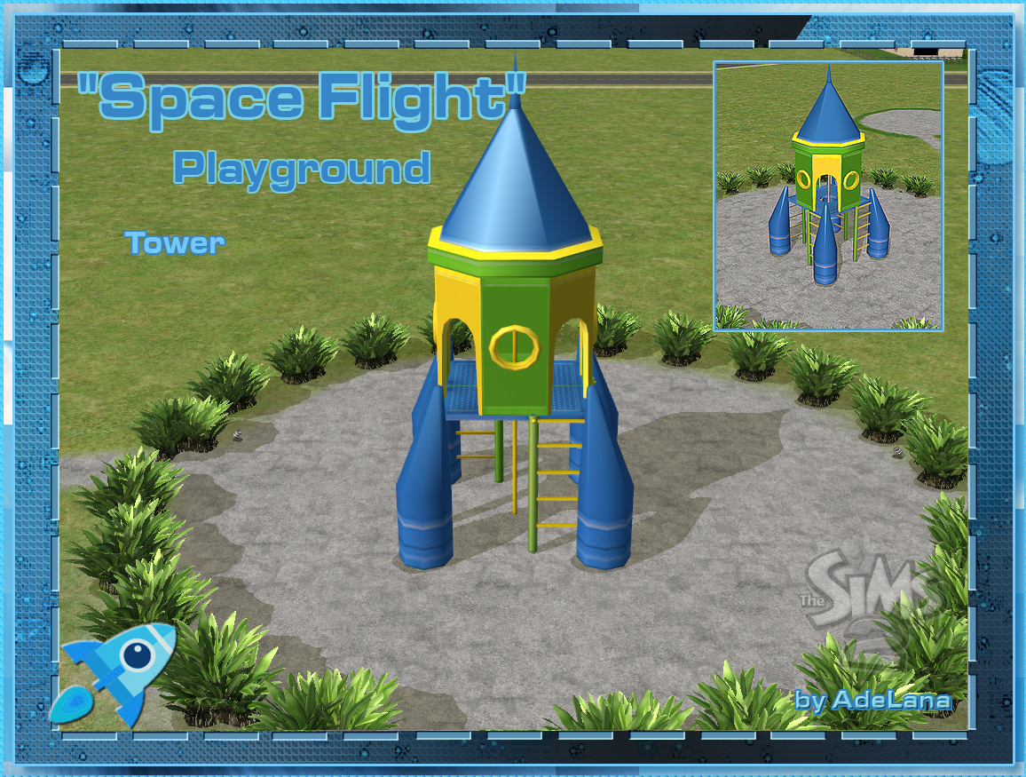 My Sims city block: Космический полет (The Sims 2)