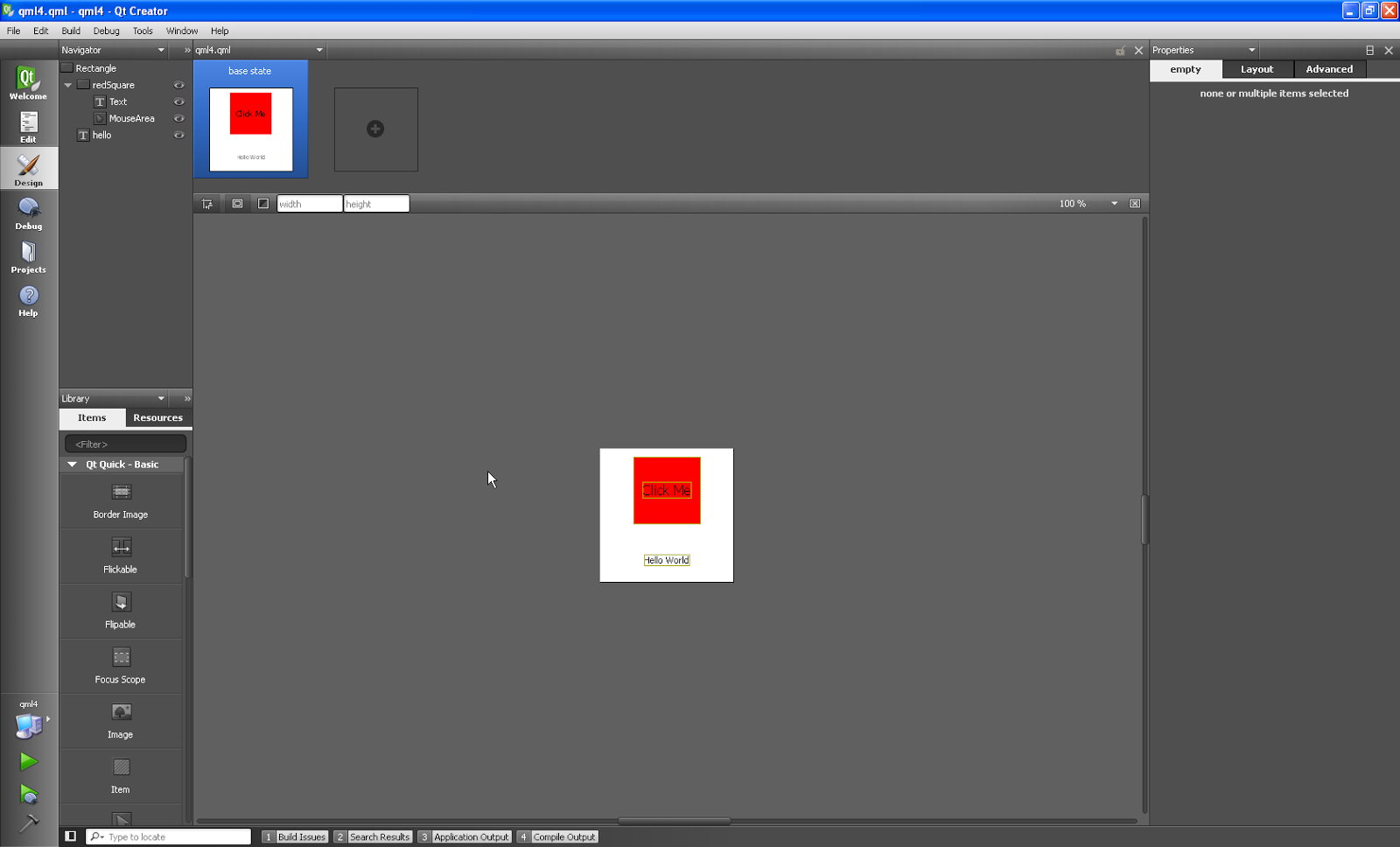 DHOB: Hello World in QML DHOB: Hello World in QML