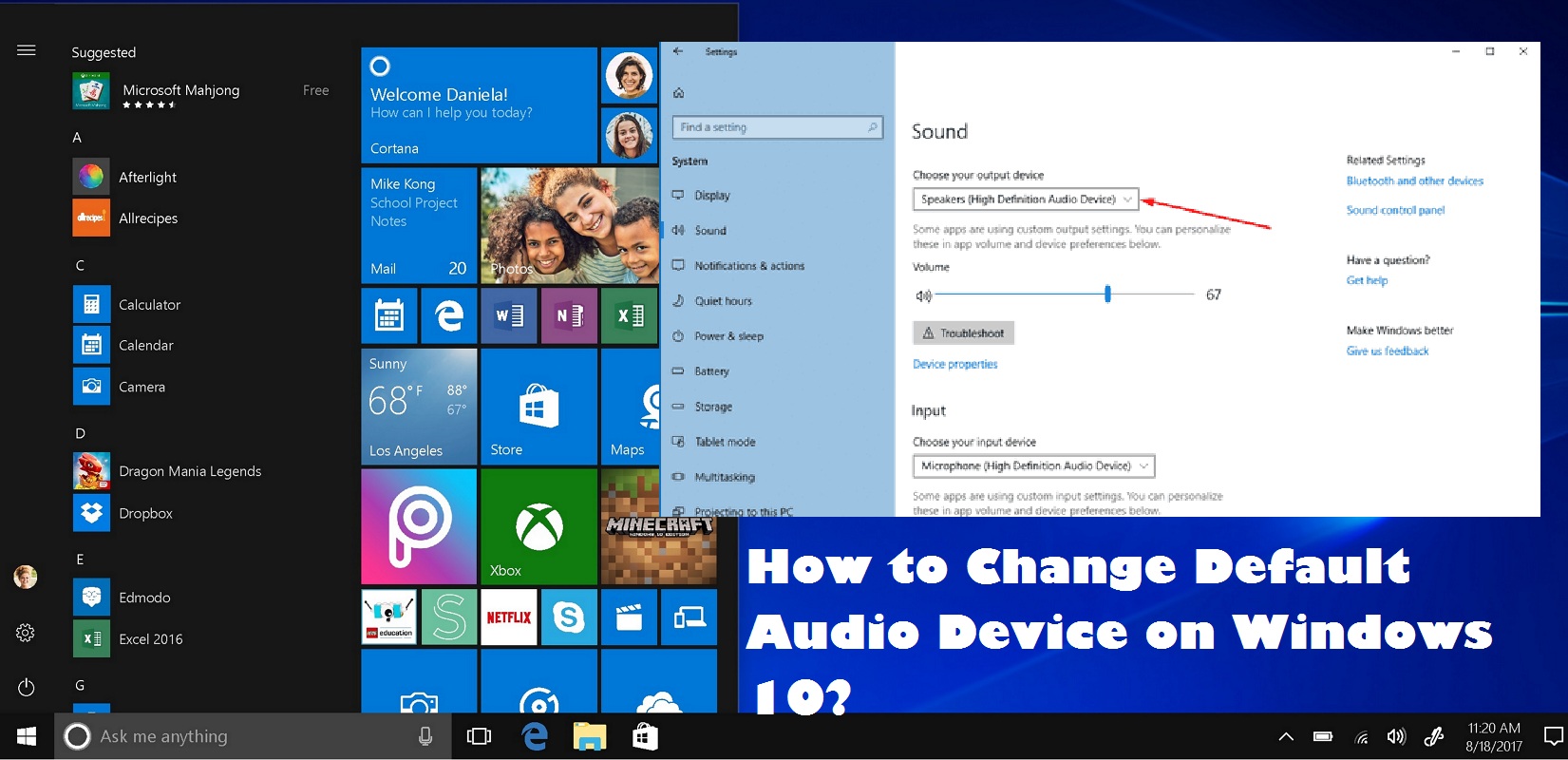 How to Change Default Audio Device on Windows 10? - WriteUpCafe.com