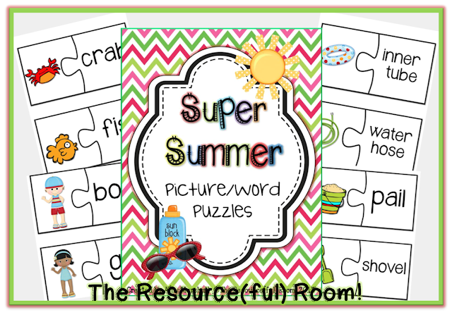Classroom Freebies Too: Summer Word Puzzles