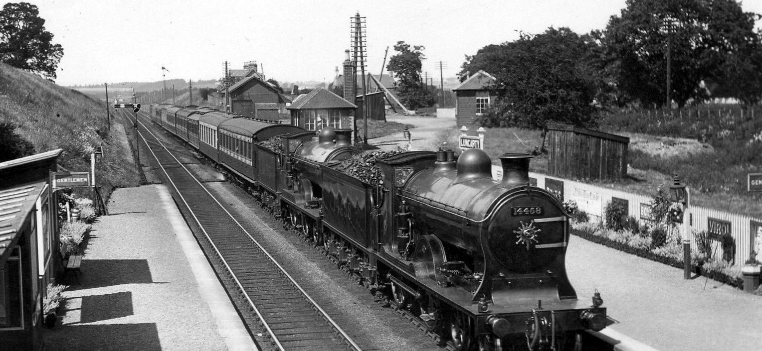 Tour Scotland: Old Photograph Railway Station Luncarty Scotland