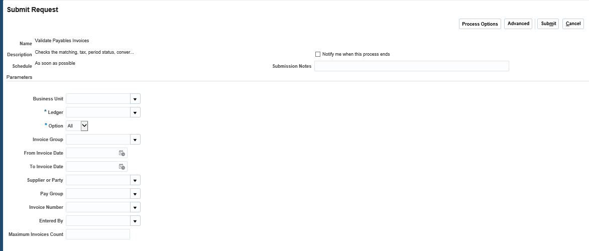 Oracle Application's Blog: How to Validate Payables(AP) Invoices in ...