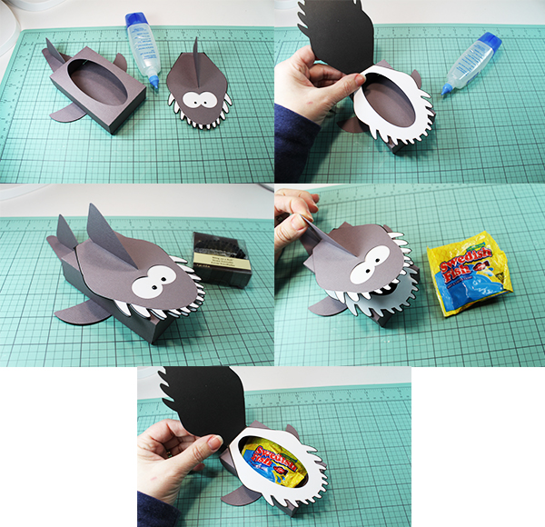 JMRush Designs: Shark Open Mouth Treat Box