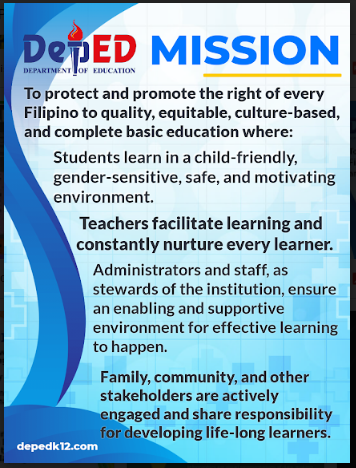 [Free HD Download] DepEd Vision, Mission, Core Values, other Classroom ...