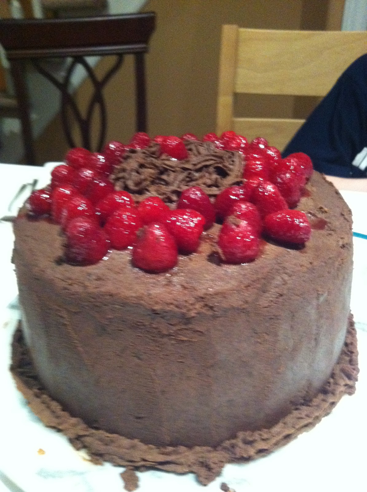 House Afire: Fancy chocolate cake