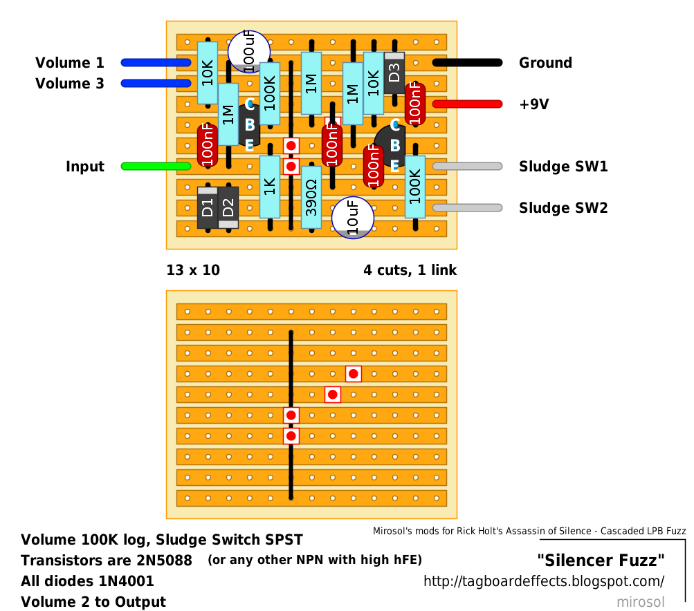 Guitar FX Layouts: Silencer Fuzz