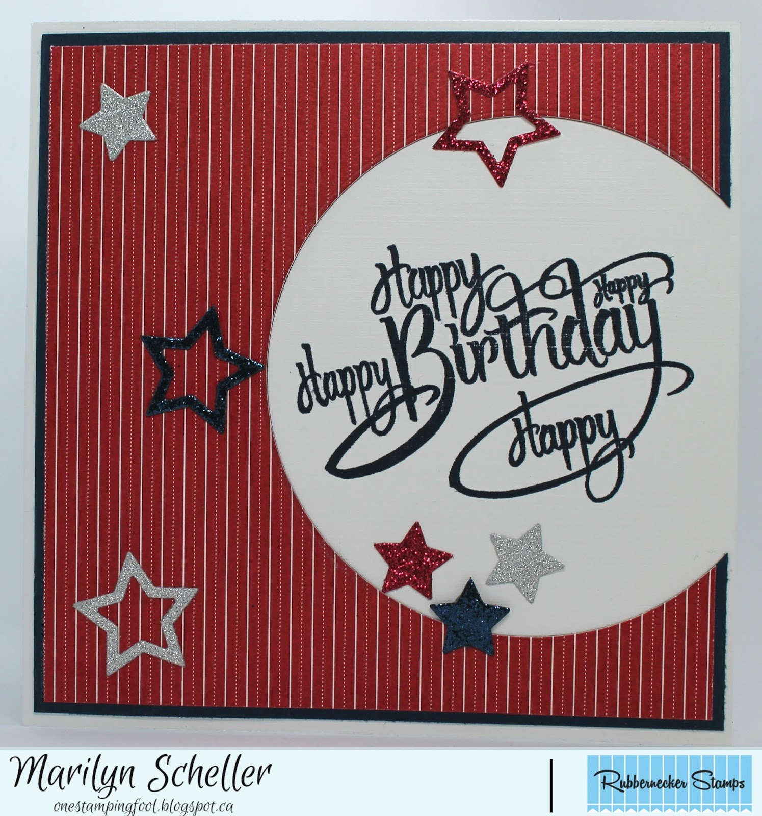 One Stamping Fool: Happy Birthday - Rubbernecker Challenge
