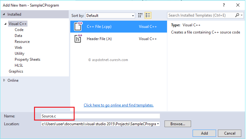 Write and Run C (C++) Program in Visual Studio 2010/ 2012 / 2013 - ASP ...
