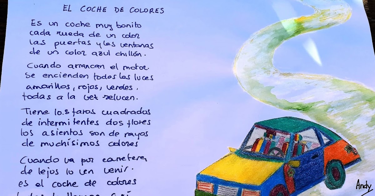 POESÍA INFANTIL: EL COCHE DE COLORES