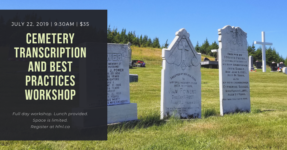 ICH Blog: Cemetery Transcription and Best Practices Workshop July 22