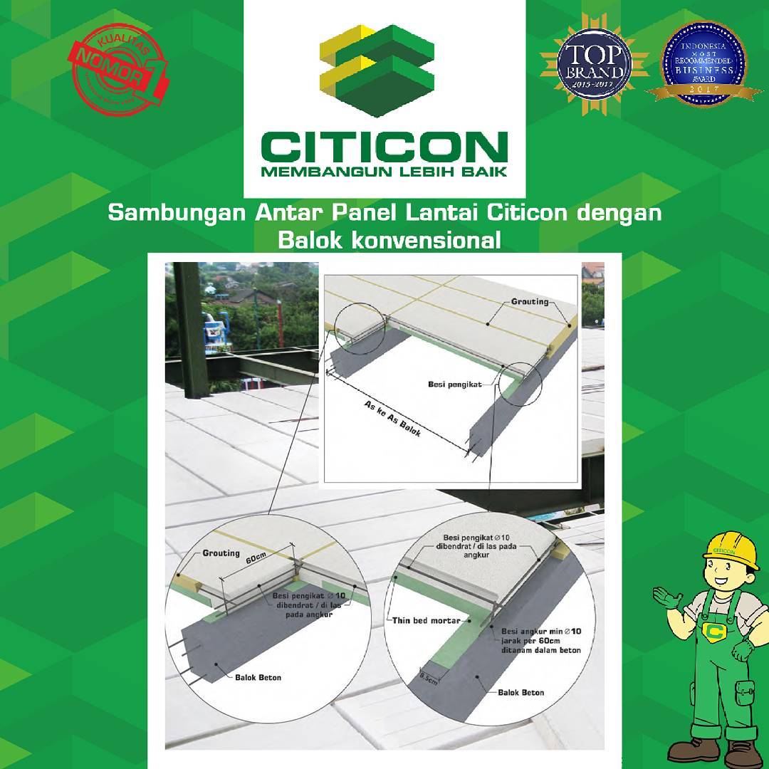 Kelebihan Panel Lantai Citicon dibanding Dak Cor Konvensional