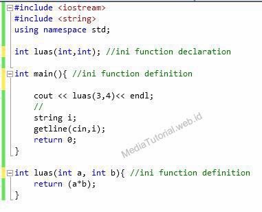 C++ No.9: Apa itu Function Declaration? Apa itu Function Definition ...
