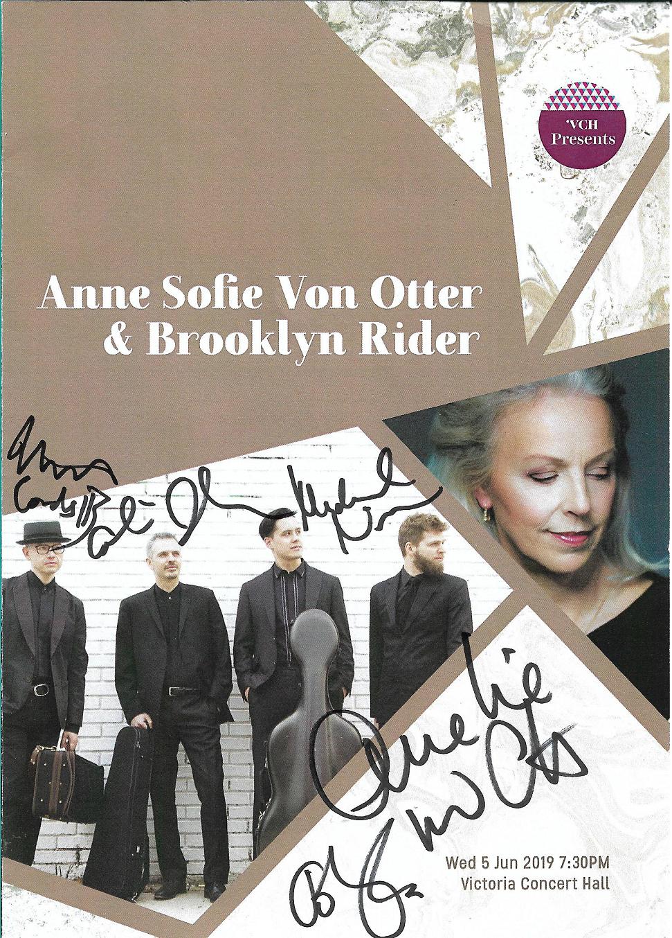 pianomania: ANNE SOFIE VON OTTER & BROOKLYN RIDER / Review
