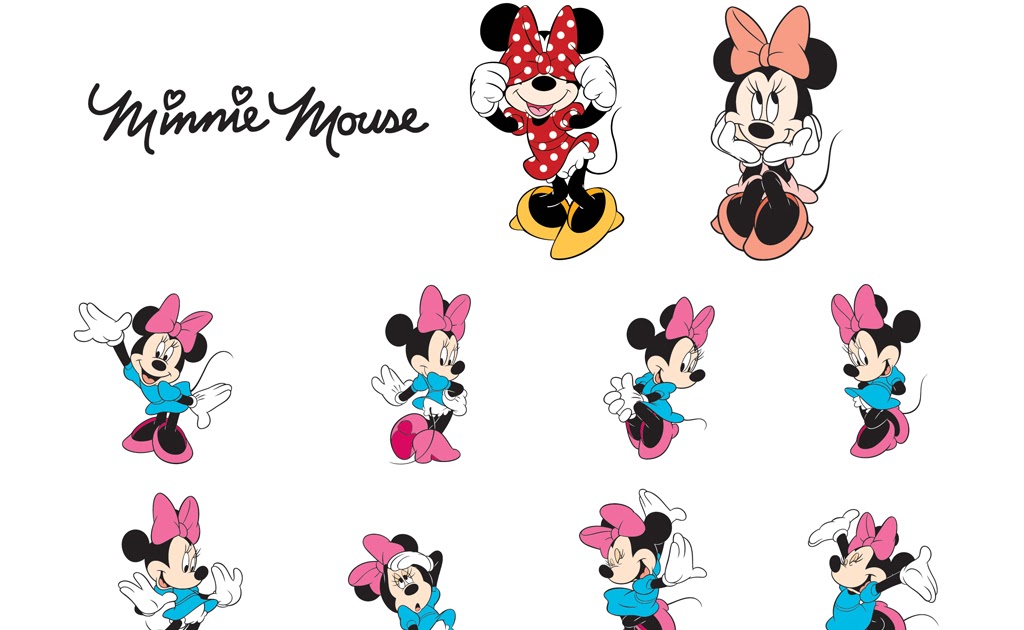 Minnie Mouse set - Vectores y más vectores