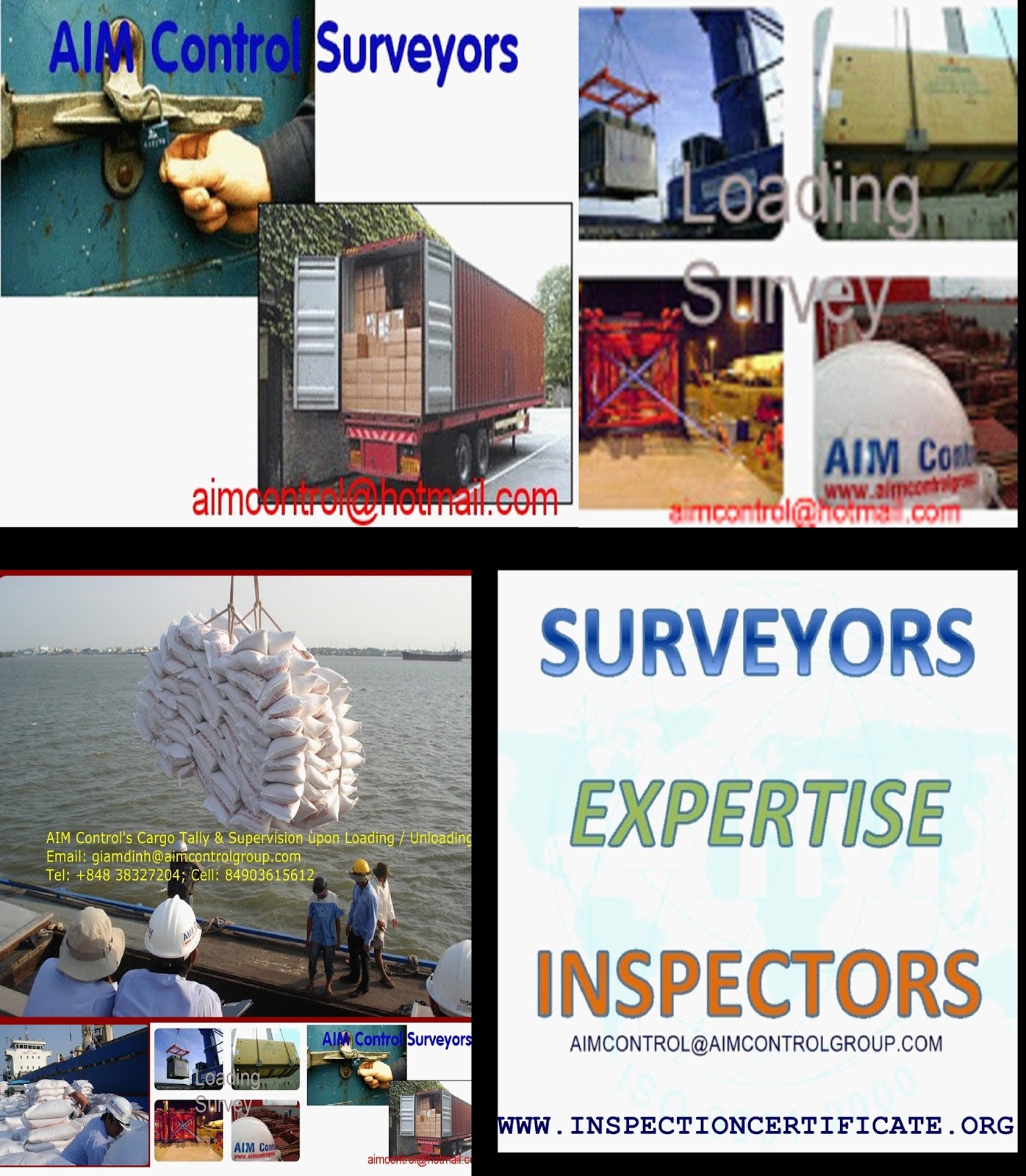 Survey of Load Stow and Securing on all of cargo type