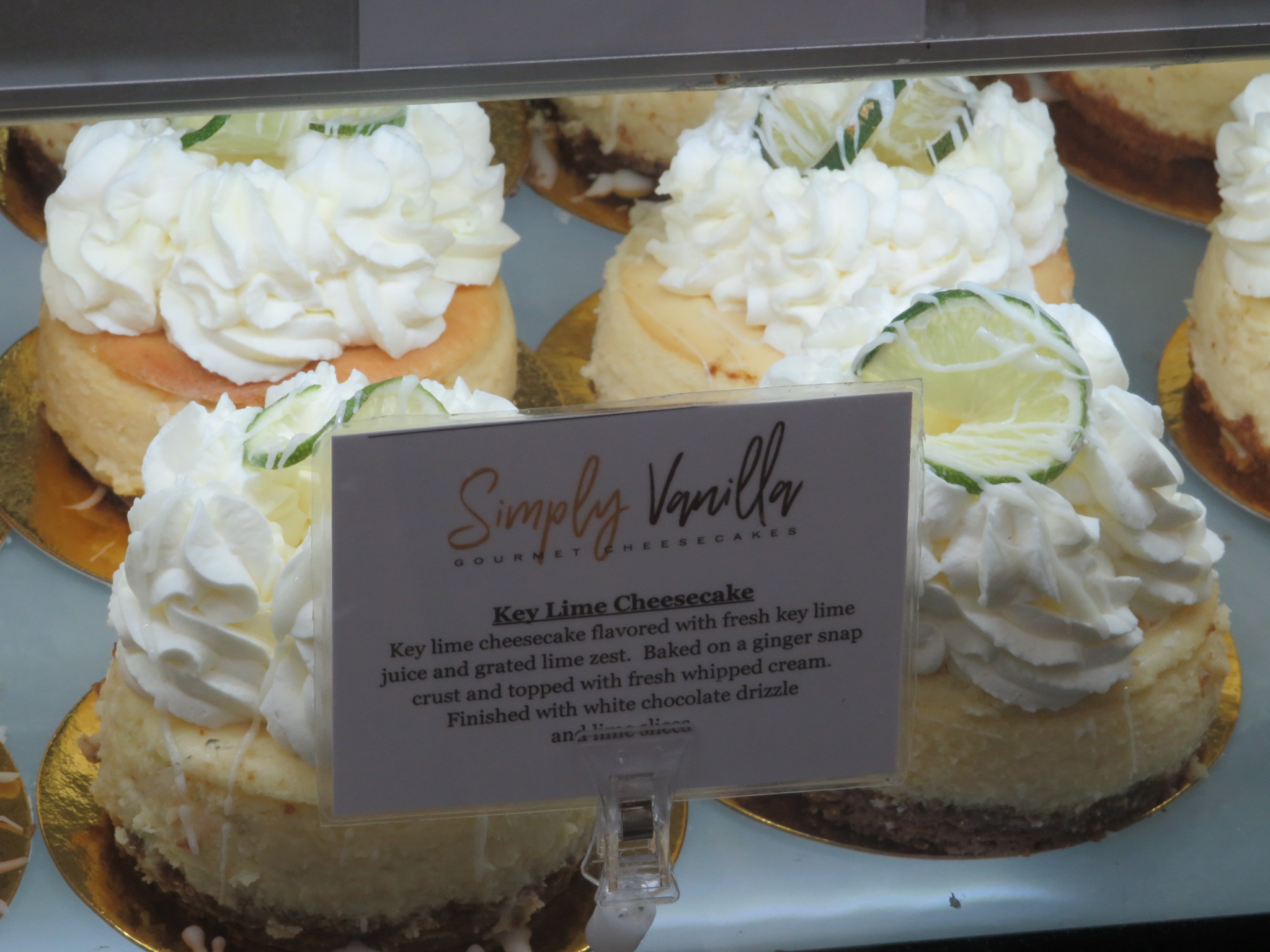 Food's Fan Club : Simply Vanilla Gourmet Cheesecakes: Simply Scrumptious