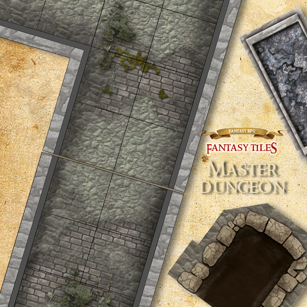 Master Dungeon Set - PWORK Paper Wargame | FANTASY TILES | DriveThruRPG