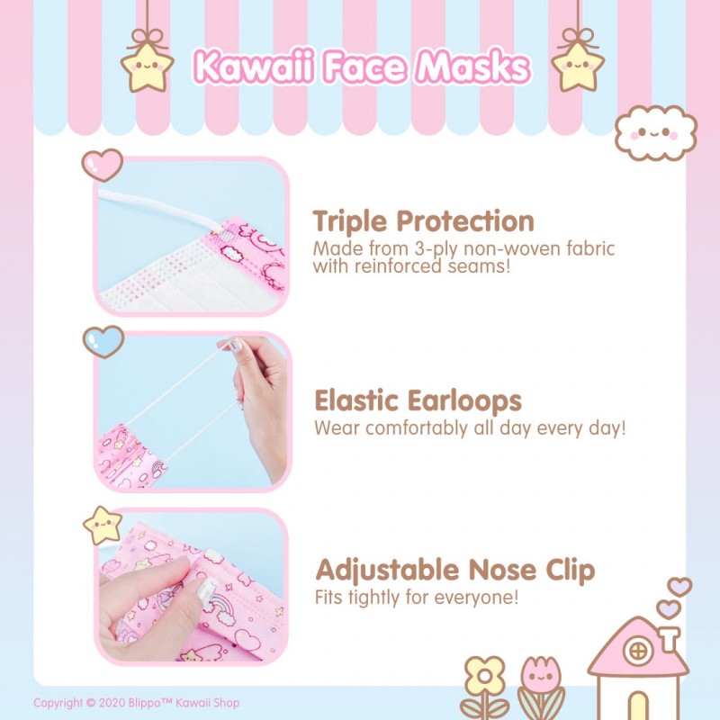 Handmade by Deb: Blippo Cute Kawaii Face Masks Review