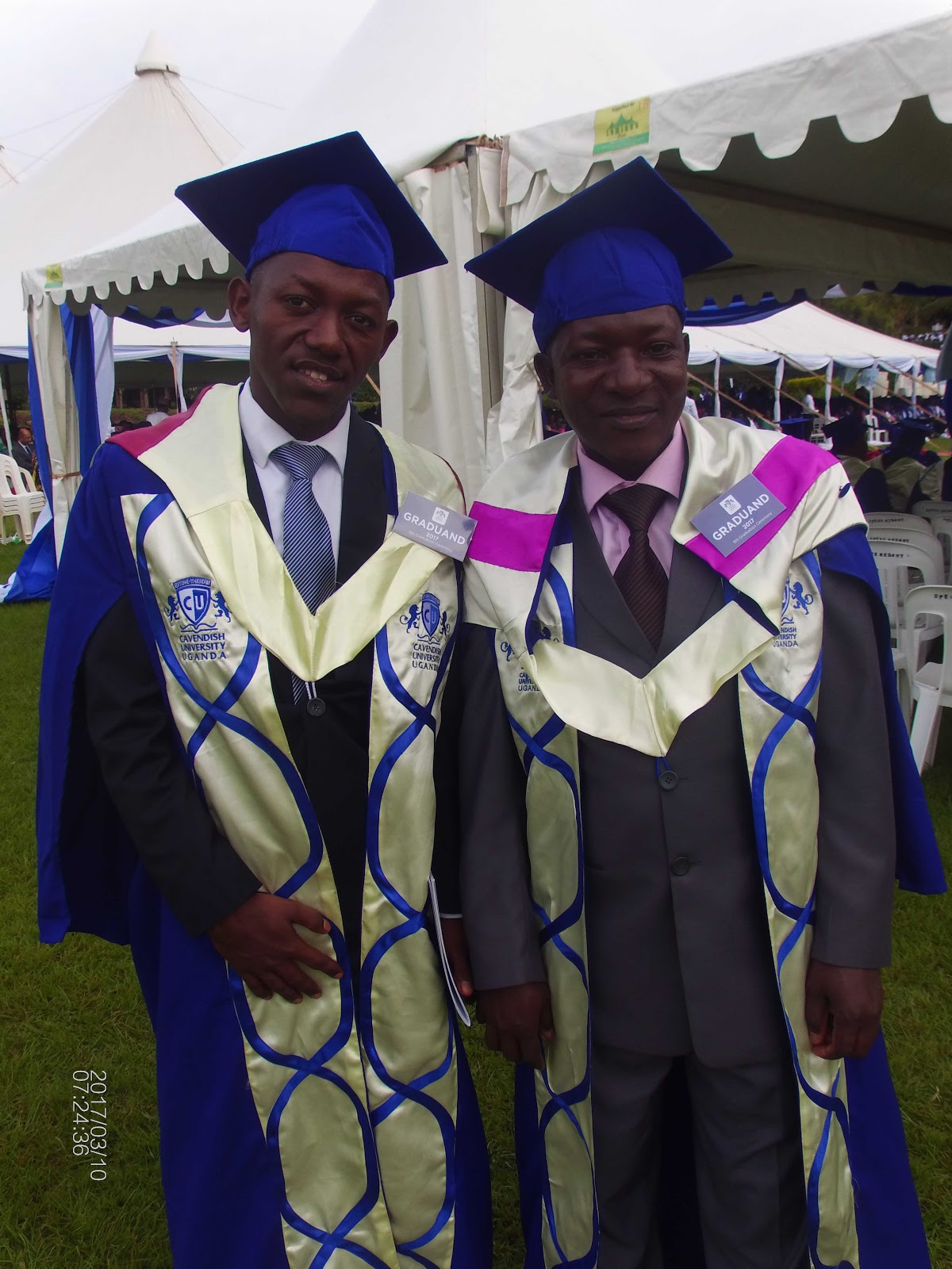 EMMANUEL RUTAYISIRE: GRADUATION PHOTOS-CAVENDISH UNIVERSITY UGANDA