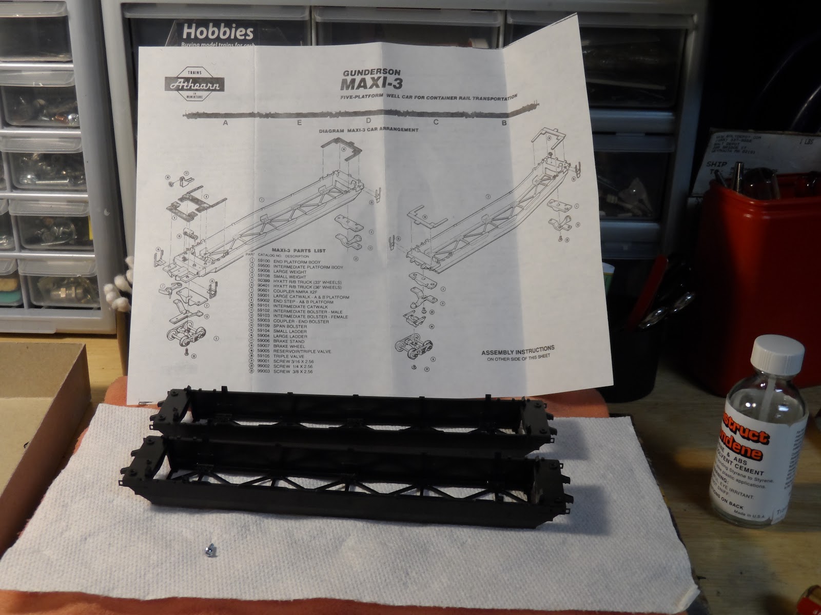 New York Central Train Layout: Athearn BB Gunderson Maxi-3 Project
