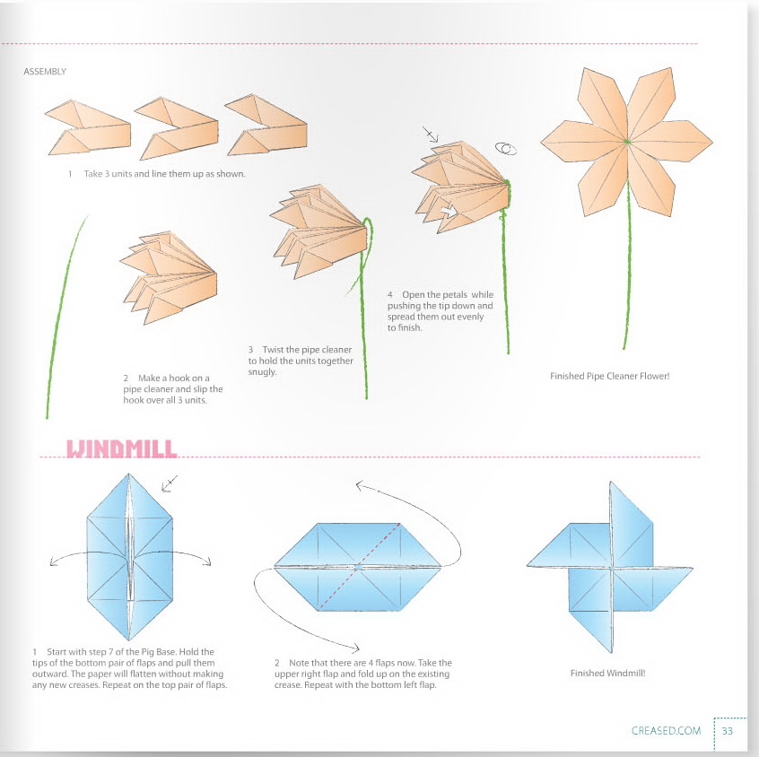 Origami Creased Magazine 3 - Ruby Book Origami