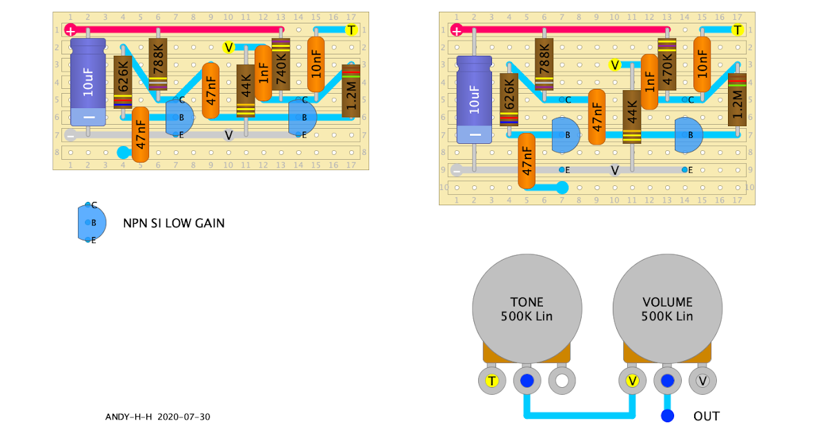 Guitar Effects - Vero - Point to Point - Tag Board Layouts: ROSAC: Nu ...