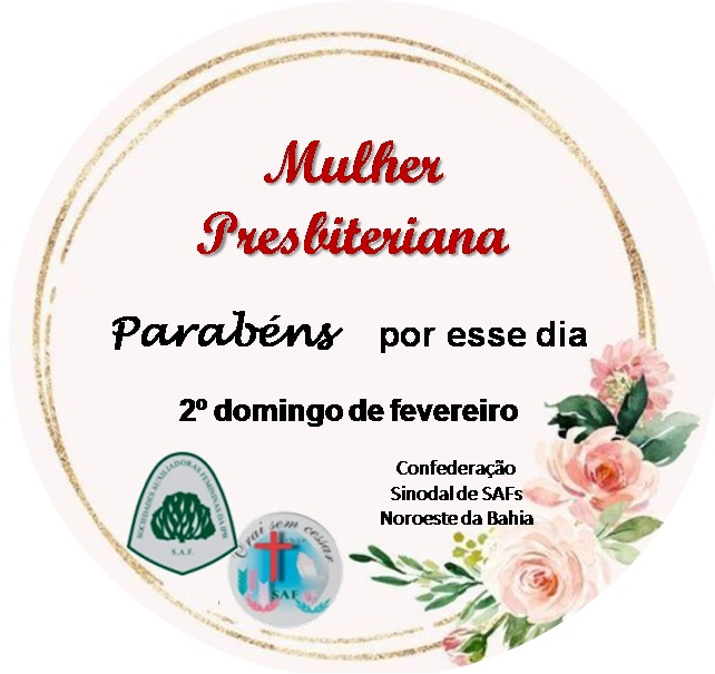 Blog da Sinodal de SAFs - Noroeste da Bahia: Dia da Mulher Presbiteriana