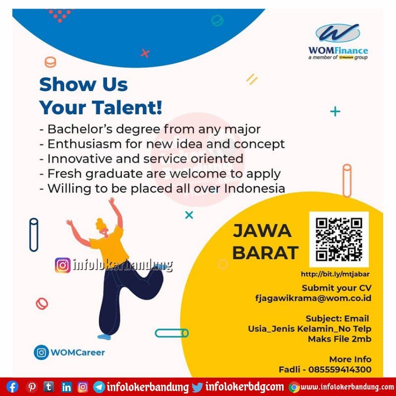 Lowongan Kerja Management Trainee Wom Finance Bandung April 2021 | Area ... Lowongan Kerja Management Trainee Wom Finance Bandung April 2021 | Area ...