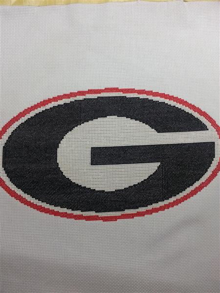 EASY PATTERNS: University of Georgia Bulldogs cross-stitch pattern