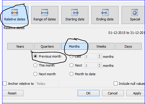 Tableau Visualizations: How to Show Previous month Data in the Report