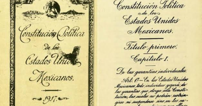 CONSTITUCIÓN POLÍTICA DE LOS ESTADOS UNIDOS MEXICANOS 1917