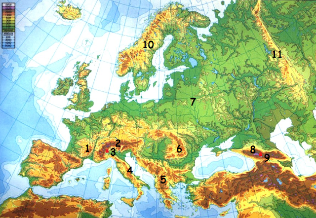 Garófano Ciencias Sociales 1º: Tema 2: El Relieve de la Tierra