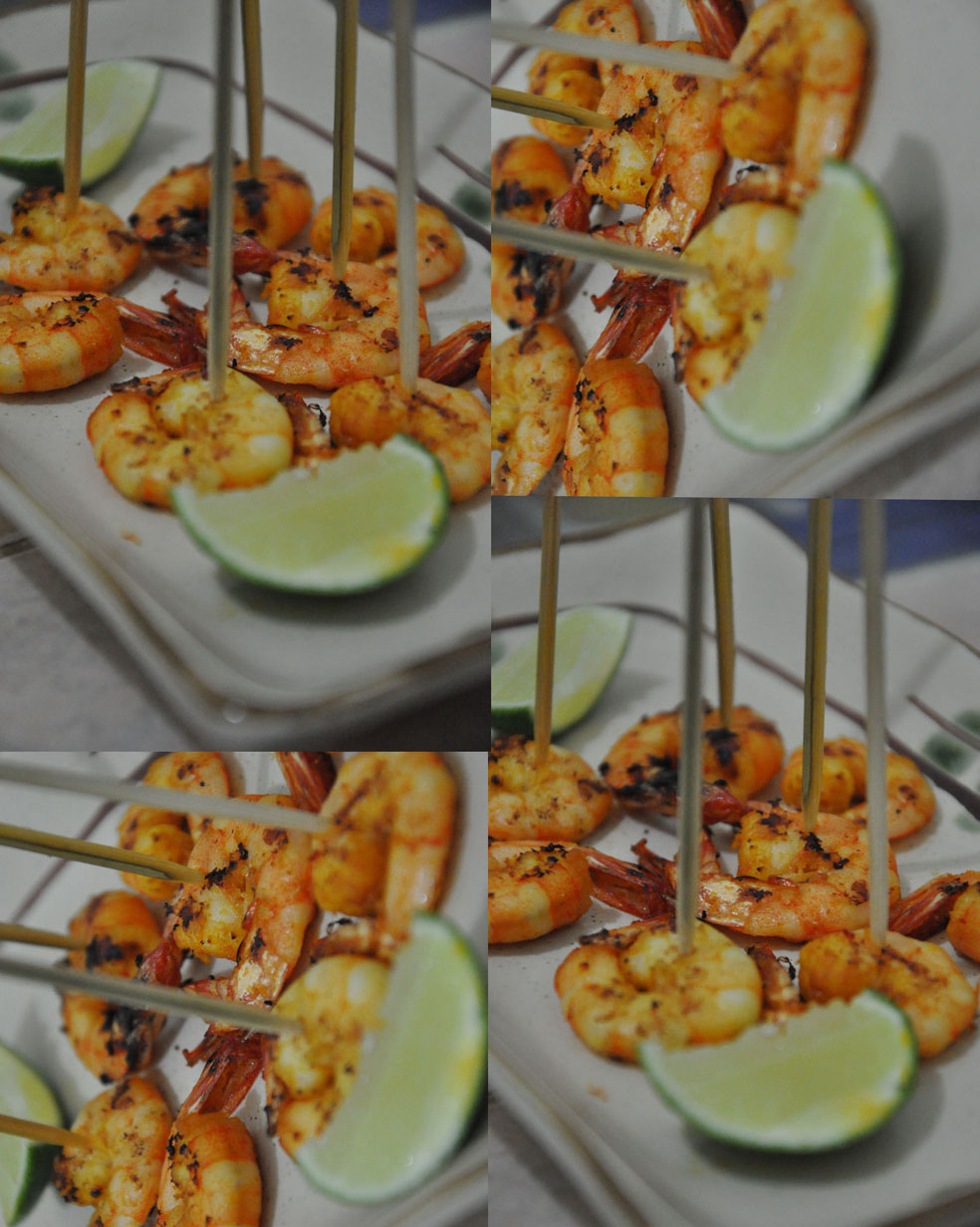 Give Thanks: Prawn Satay with Basil Sauce - Sate Udang Saus Kemangi