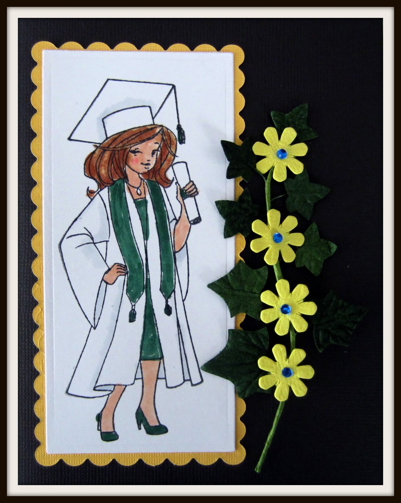 Visions of Paper: Graduation Card Female