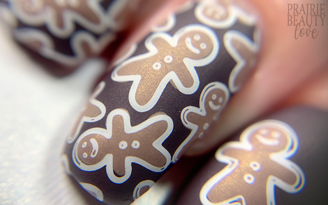 CHRISTMAS NAIL ART: Warm & Adorable Gingerbread Man Nails - Prairie Beauty