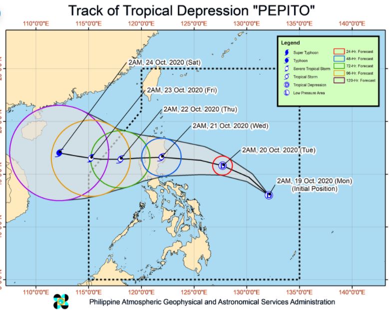 'Bagyong Pepito' PAGASA weather update October 19, 2020