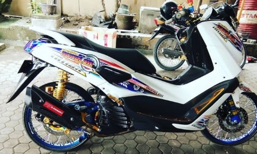 Modifikasi Nmax Hitam, Putih dan Abu Abu Terbaru 2020 - Dudungmaman07