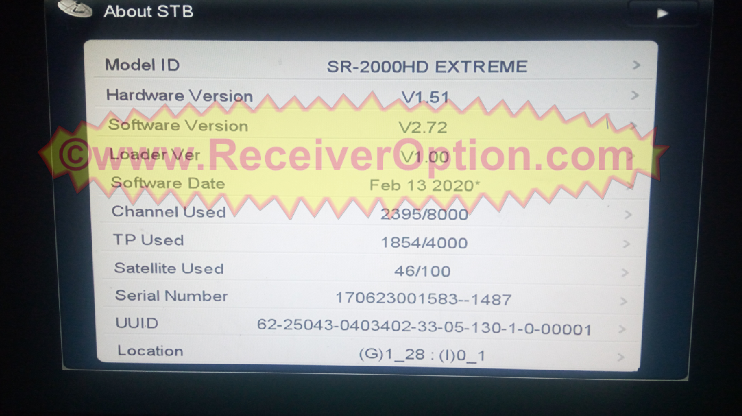 STARSAT SR-2000HD EXTREME RECEIVER NEW SOFTWARE V2.72 - How To Enter Biss key Power vu key And ...