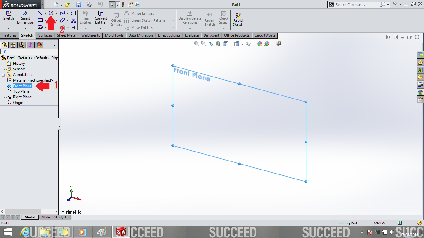tutoriaal SolidWorks 2014 : Tutorial SolidWorks 2014 membuat bentuk ...