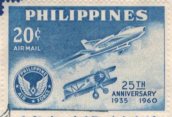 Philippine Republic Stamps : 1960 25th Anniversary of Philippines Air Force