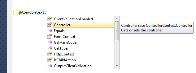 Asp Mvc Accessing Base Controller From View
