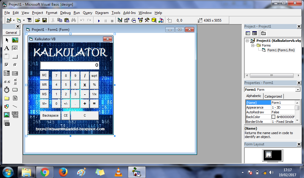 Program Kalkulator Lengkap Dengan Visual Basic 6.0 ~ Waandy