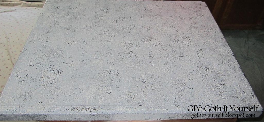GIY: Goth It Yourself: Kitchen Makeover: Faux Granite Counter