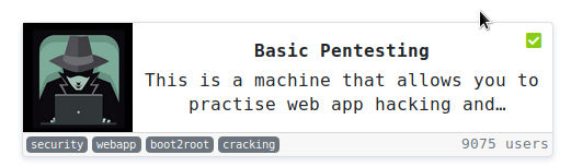 Basic Pentesting walkthrough -TryHackMe by Akshay kerkar