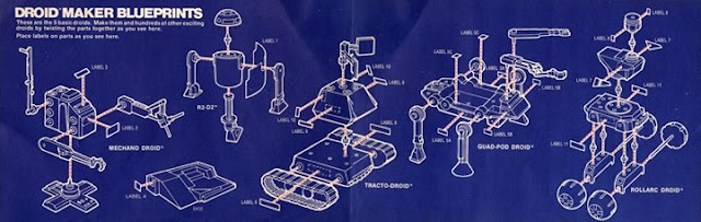 Vintage Star Wars Droid Factory Blueprints