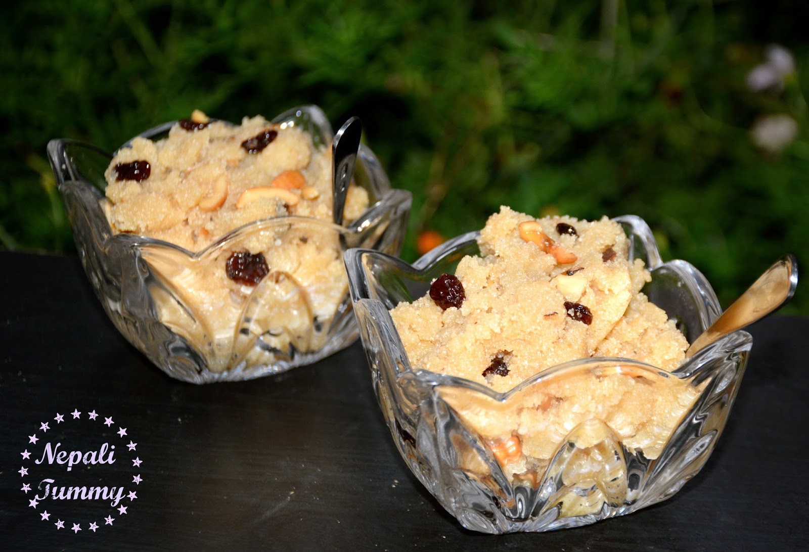 Nepali Tummy!!: Nepali Style Semolina Pudding (Suji ko Halwa) Recipe :)