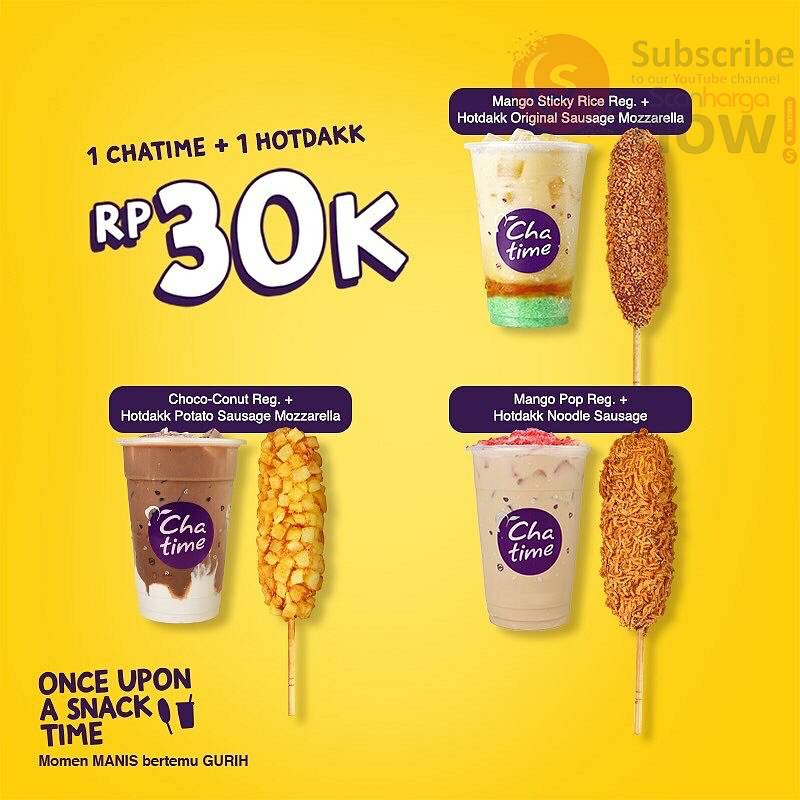 Chatime X Cupbop Promo Snack Time harga mulai Rp. 30.000 - scanharga