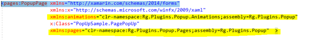 Xamarin Forms : PopUp Page with RG.Plugins.Popup